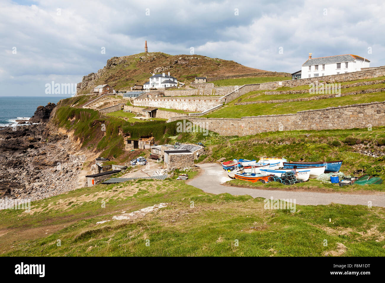 Cape Cornwall, Cornwall, South West England, UK Stock Photo - Alamy