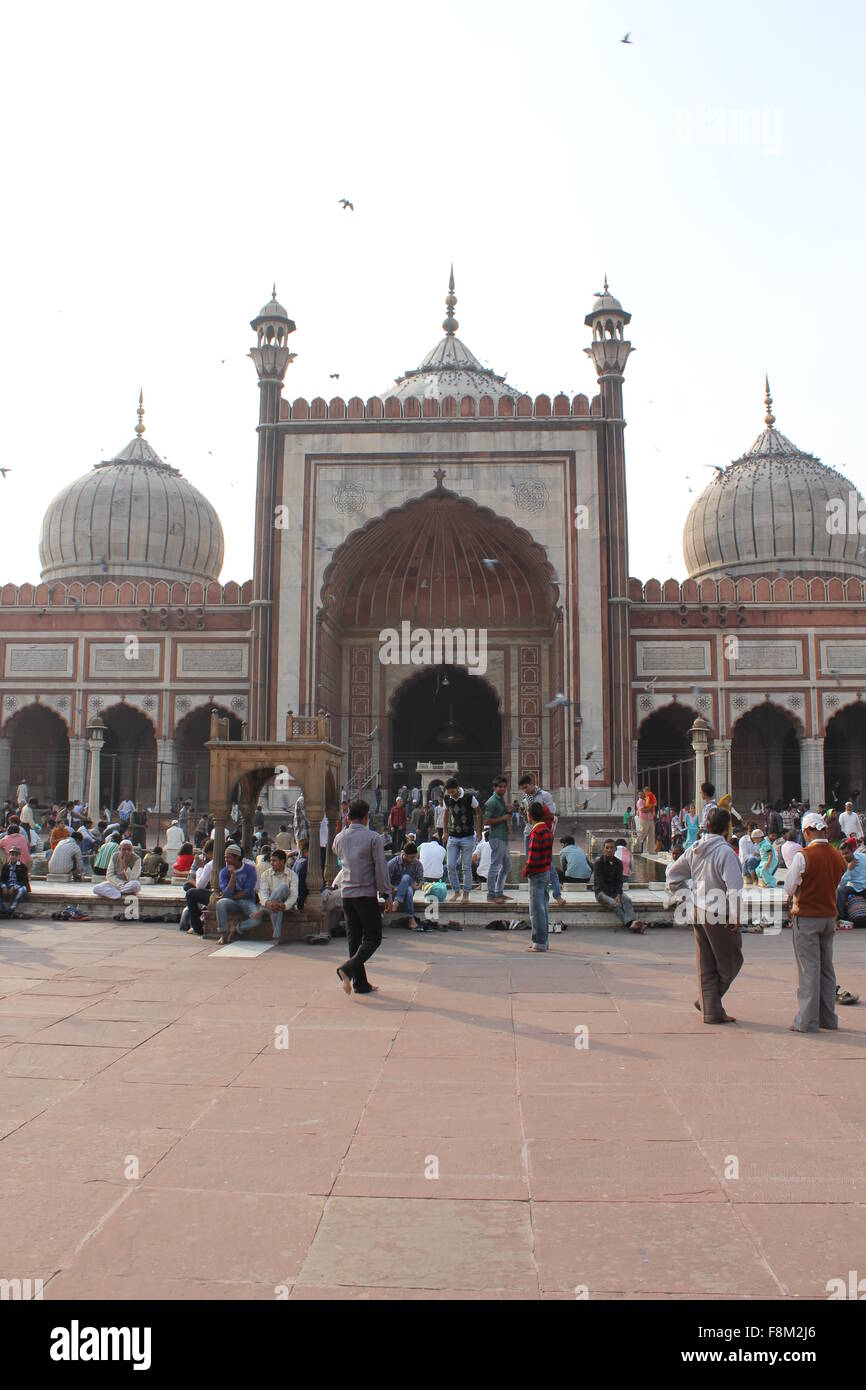 Delhi, India, November 25, 2012: Jama Masjid of Delhi is the largest ...