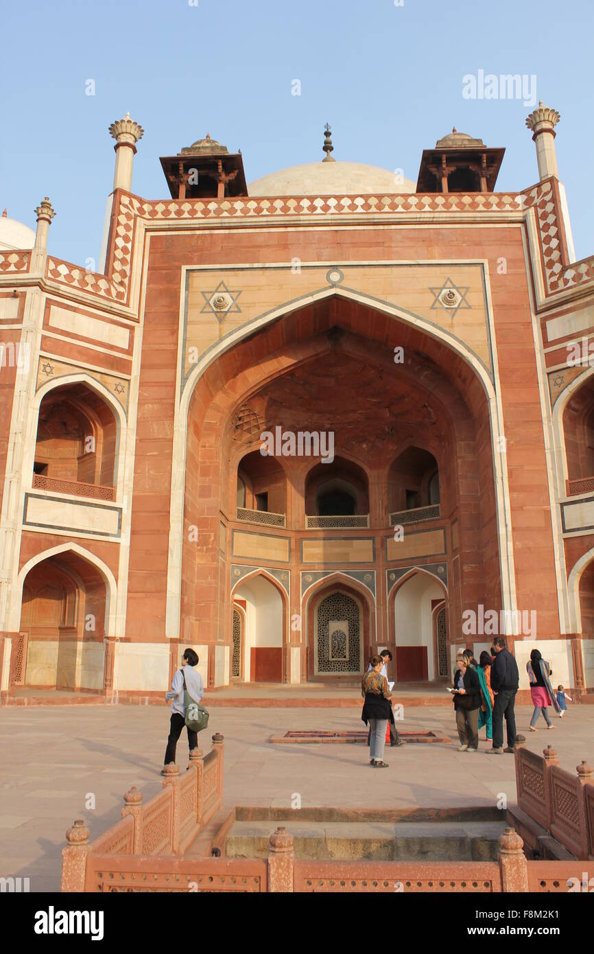 Delhi, India, November 25, 2012: Humayun's tomb, Architectural detail ...