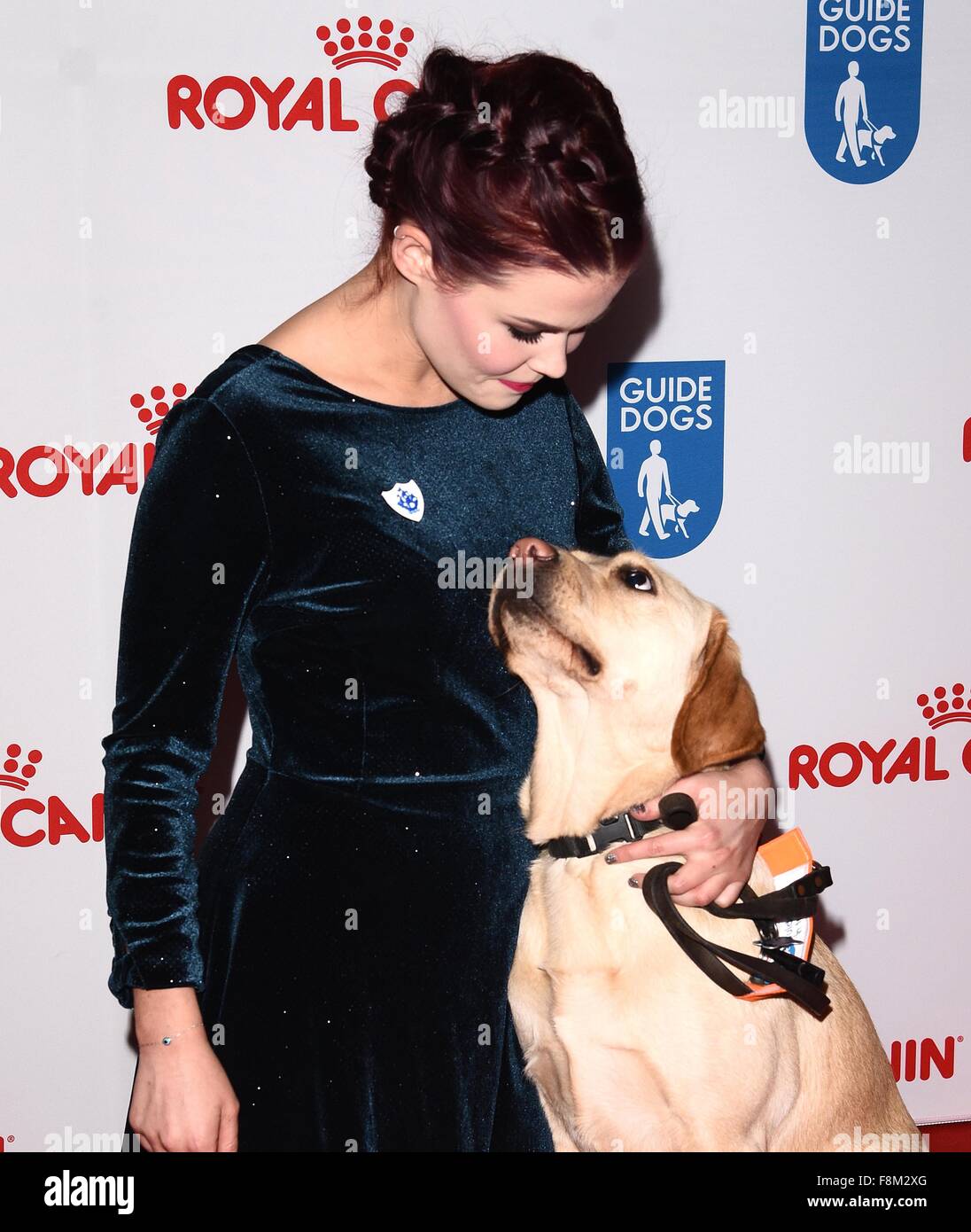 London, UK. Lindsey Russell and Iggy the Blue Peter Dog at The Guide ...