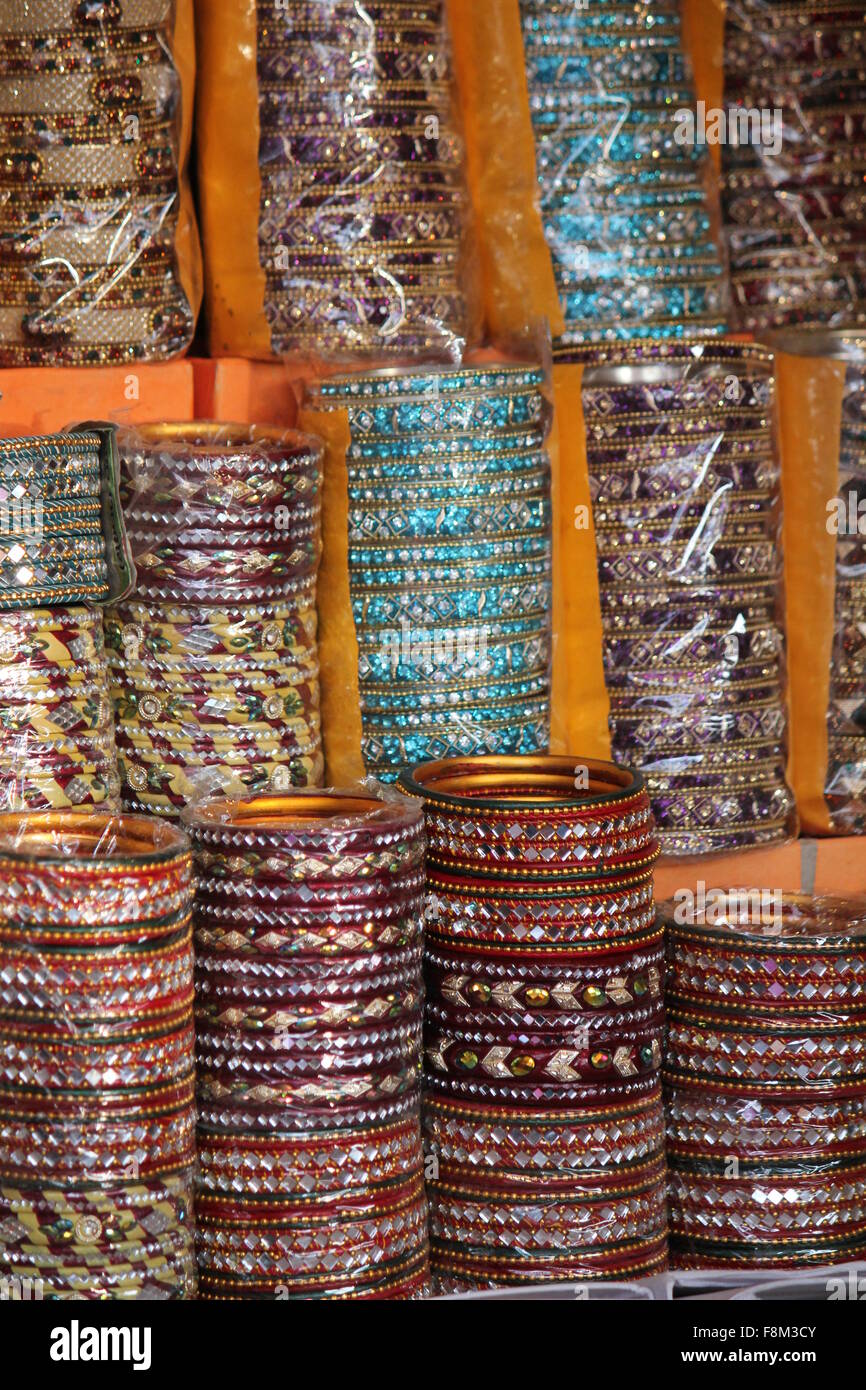 Indian colorful bracelets. Typical Indian handcrafted Bracelets for ...