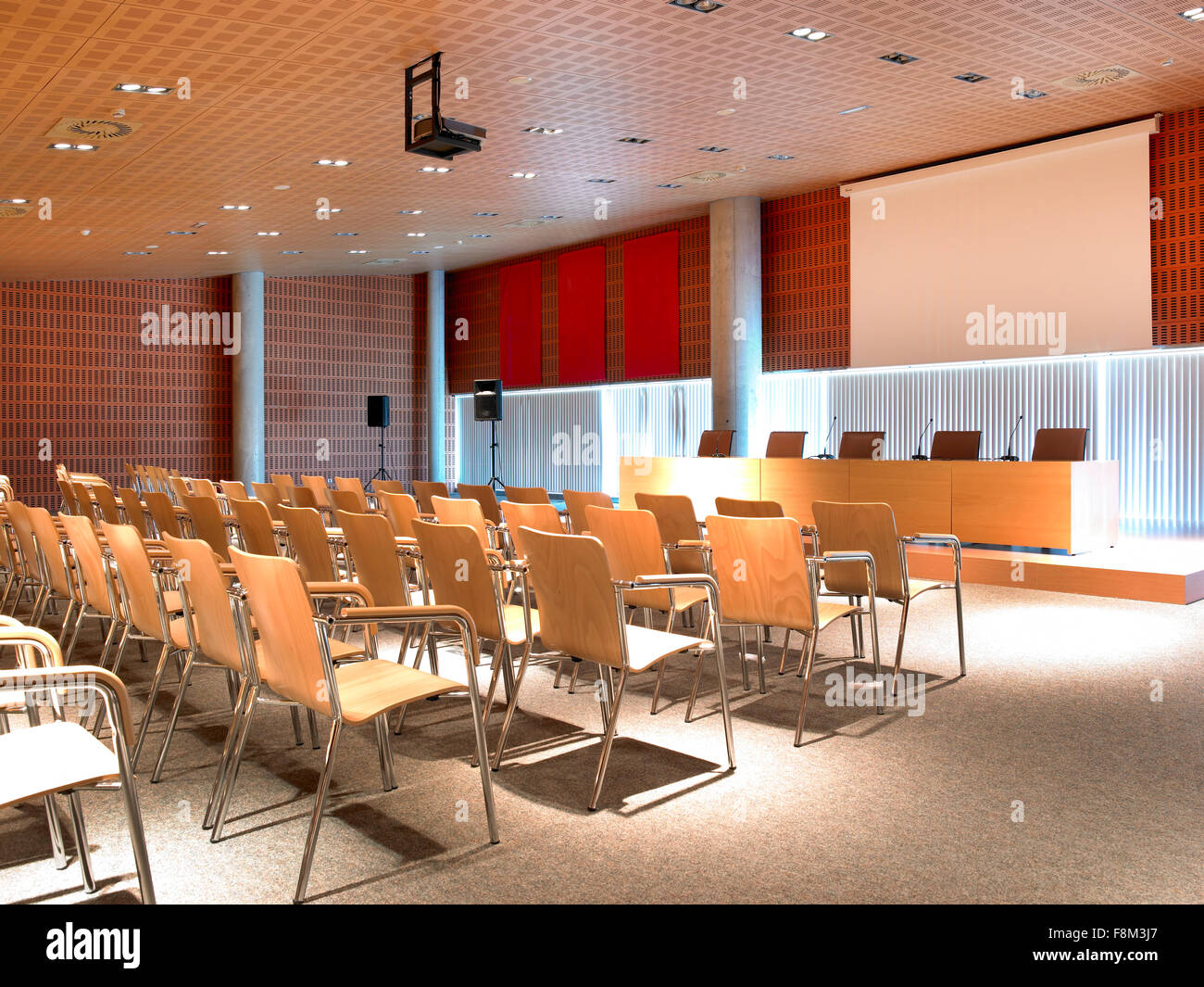 Interior of a Congress building, conference hall Stock Photo - Alamy