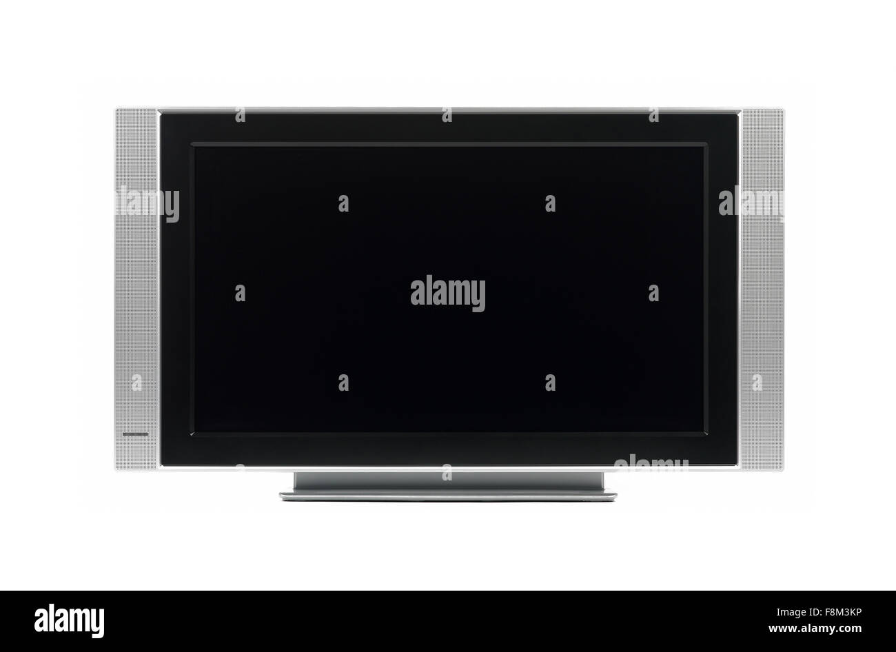 TV and computer monitor isolated on white background Stock Photo - Alamy