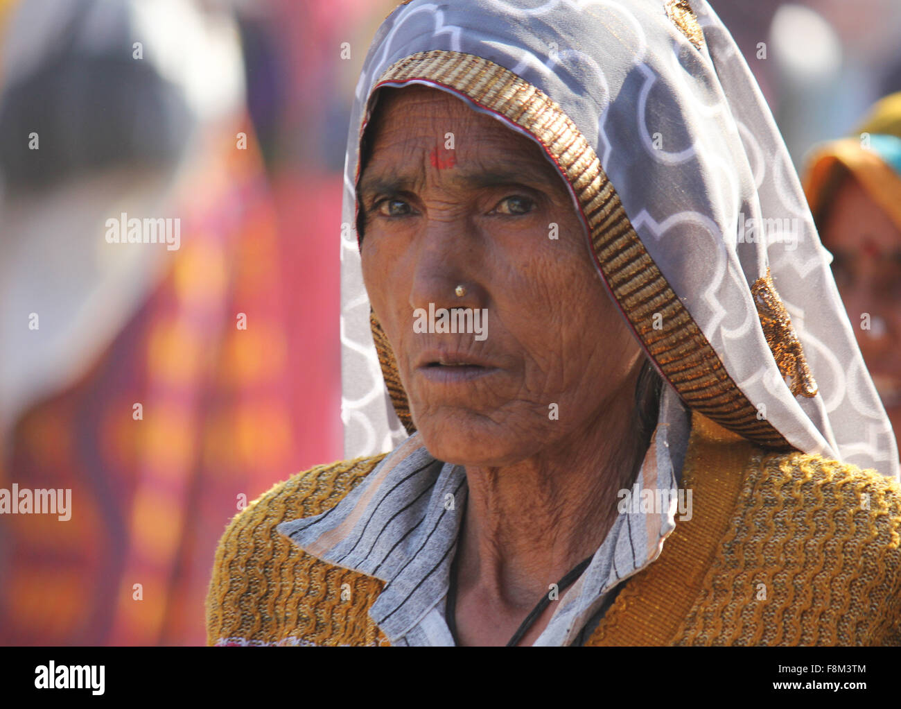 Senior indian woman portraitm india hi-res stock photography and images ...