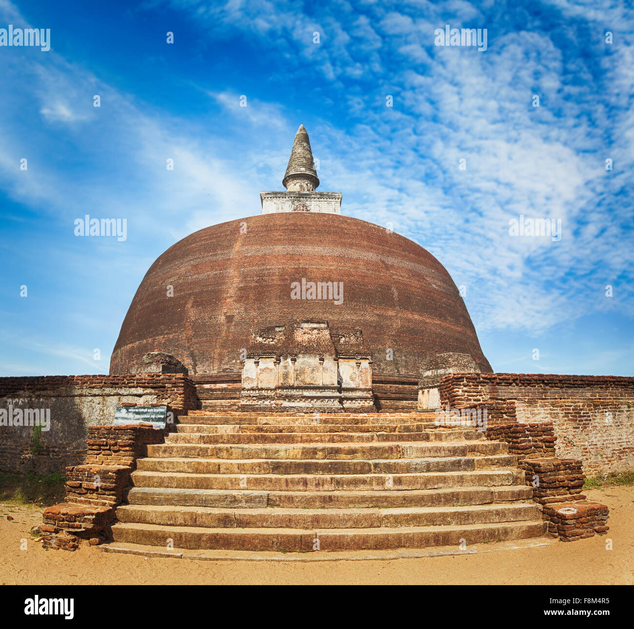 Rankoth Vehera in the world heritage city Polonnaruwa, Sri Lanka Stock ...