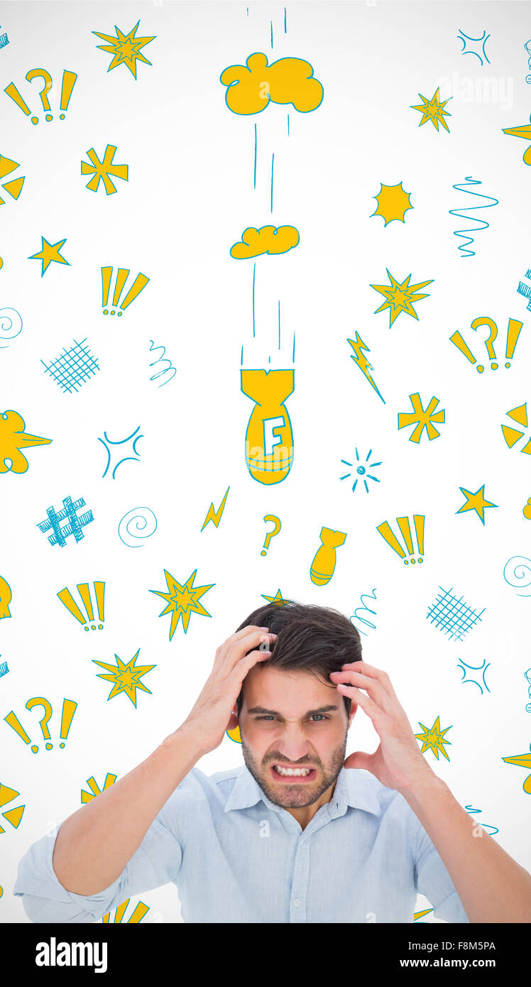 Man stress drawing hi-res stock photography and images - Alamy