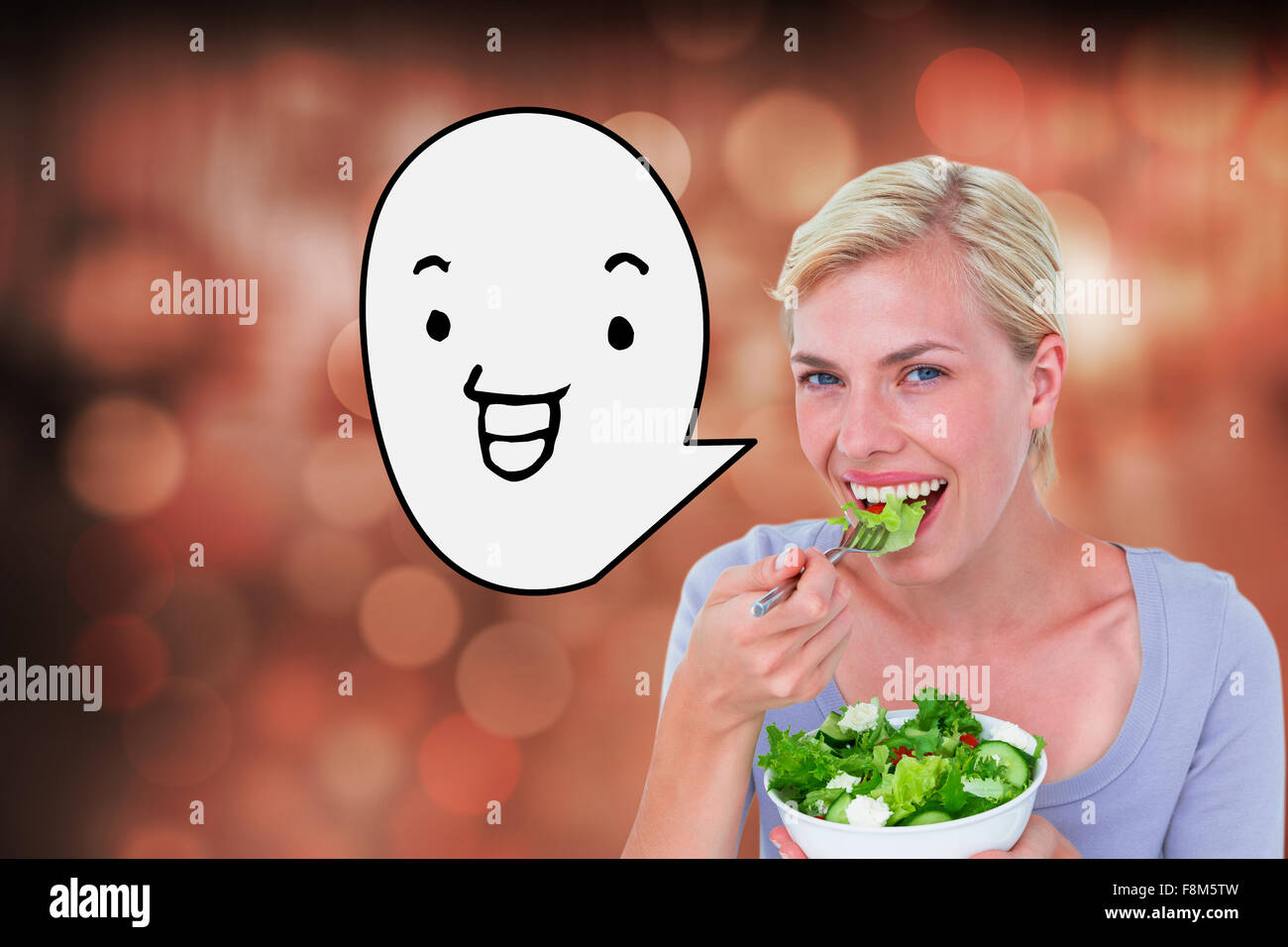 Purple salad woman hi-res stock photography and images - Alamy