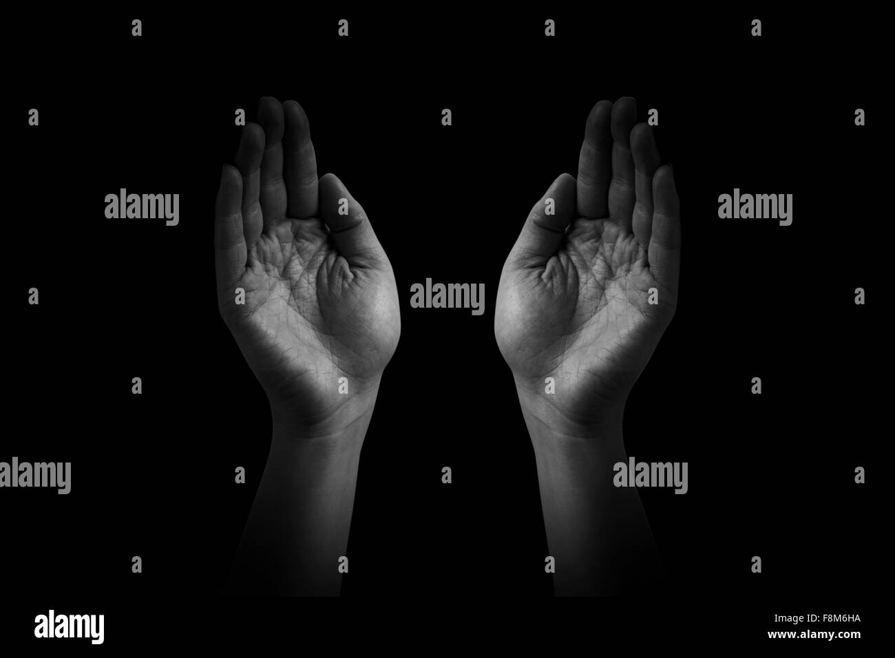 Composite image of hand presenting Stock Photo - Alamy