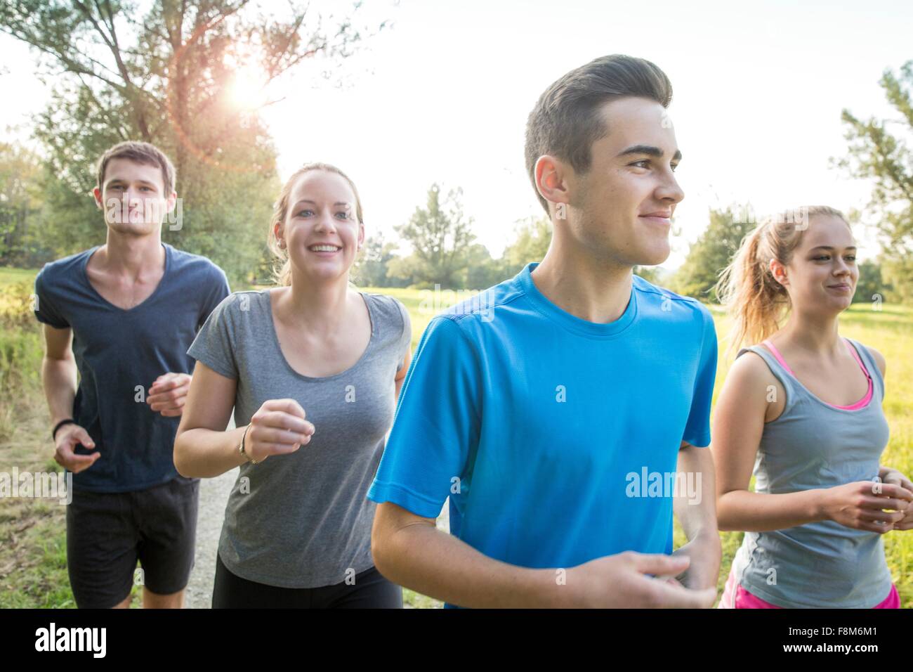 Group Running High Resolution Stock Photography and Images - Alamy