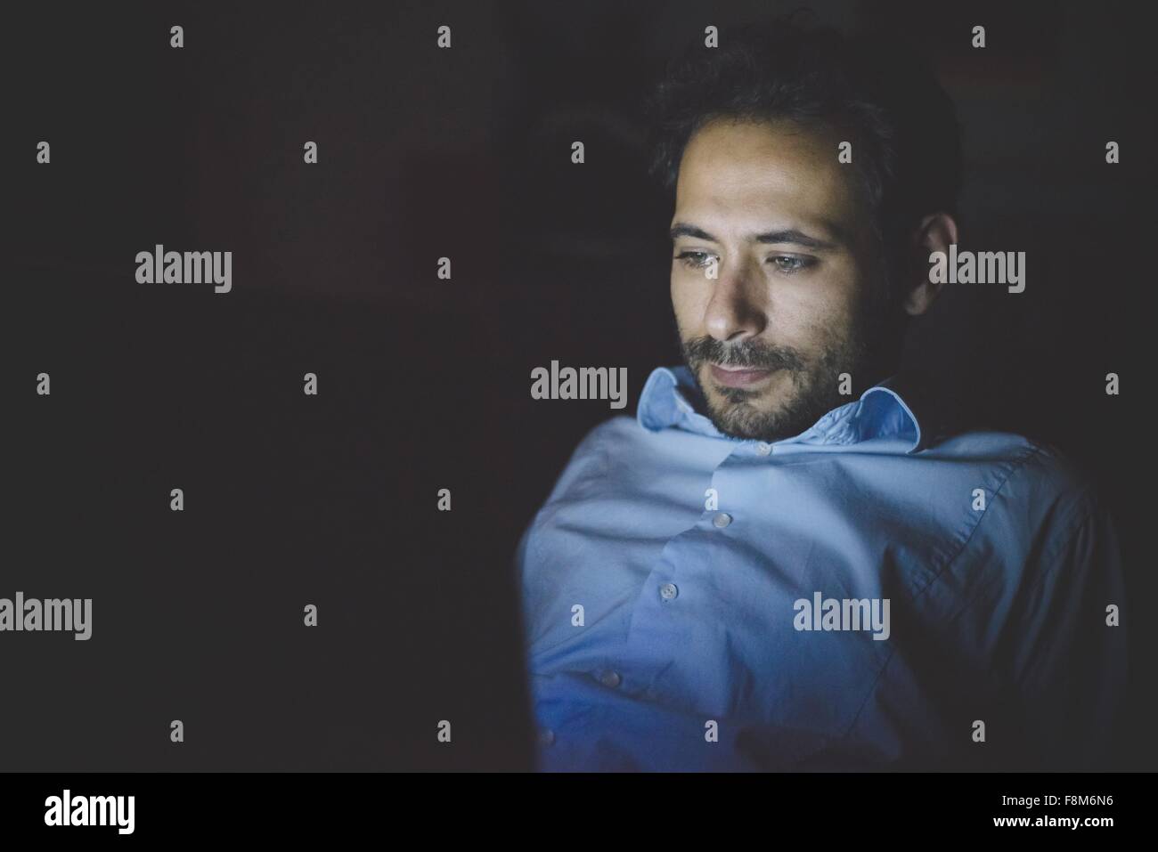 Man using computer back hi-res stock photography and images - Alamy