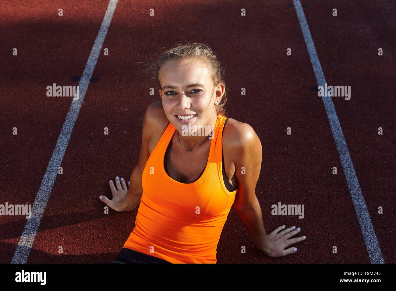 Runner sitting hi-res stock photography and images - Alamy