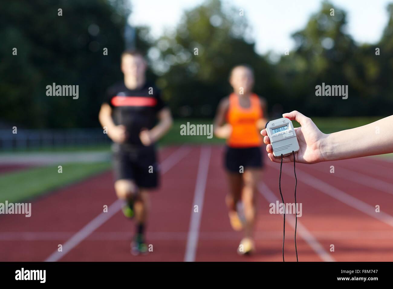 Hand running track hi-res stock photography and images - Alamy