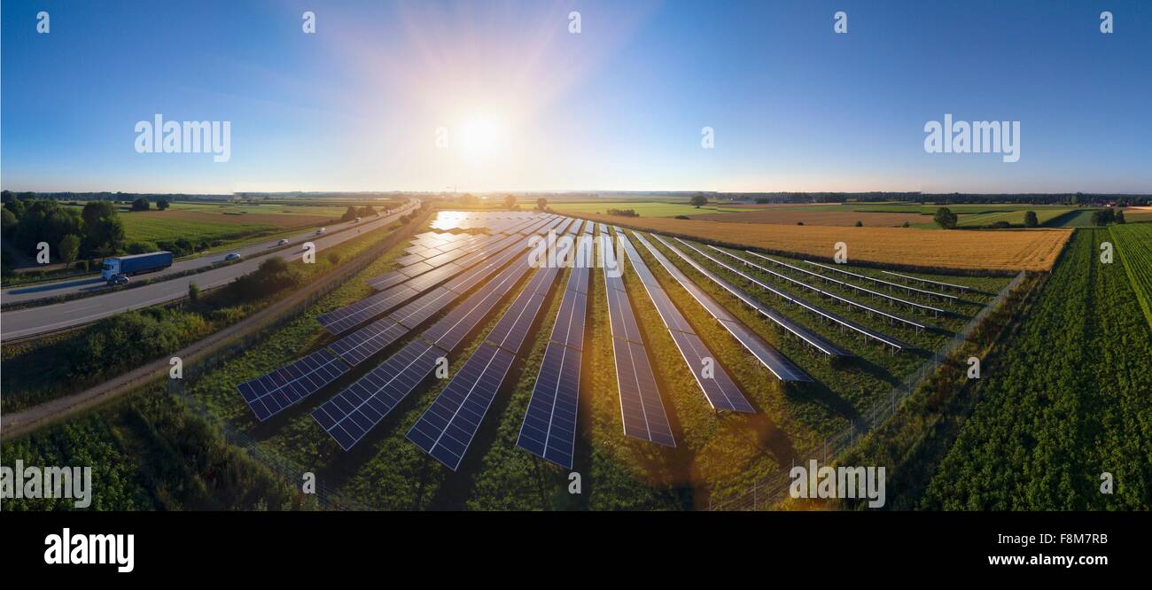 Solar panels landscape hi-res stock photography and images - Alamy