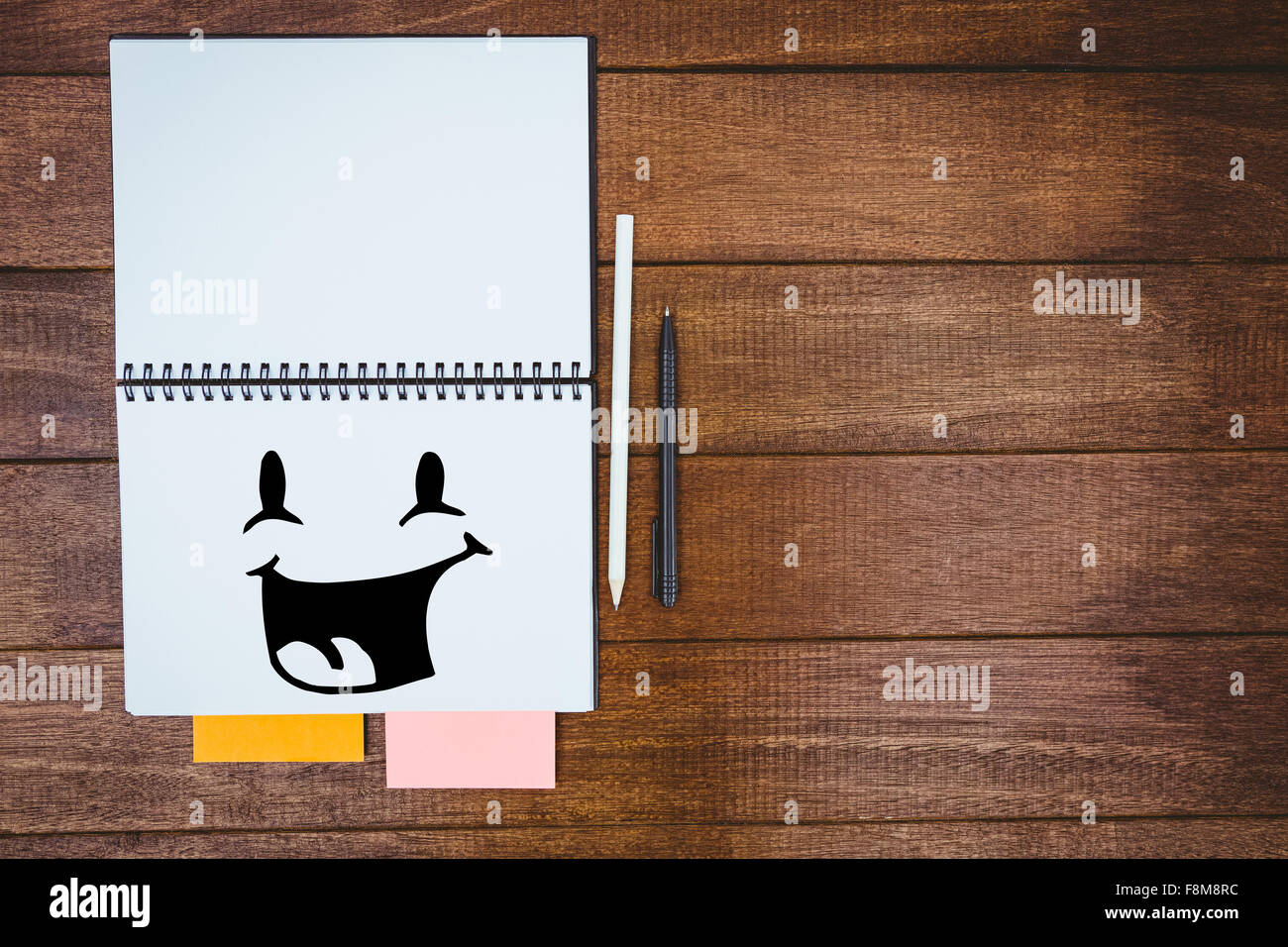 Smile face post it hi-res stock photography and images - Alamy