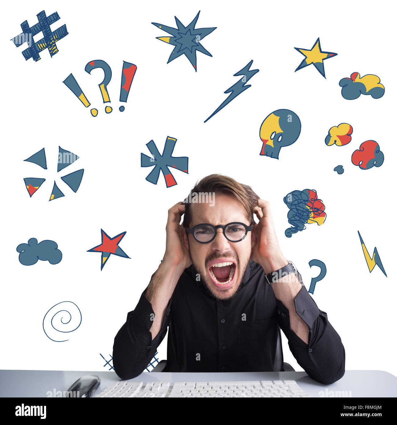Hands on face hi-res stock photography and images - Alamy