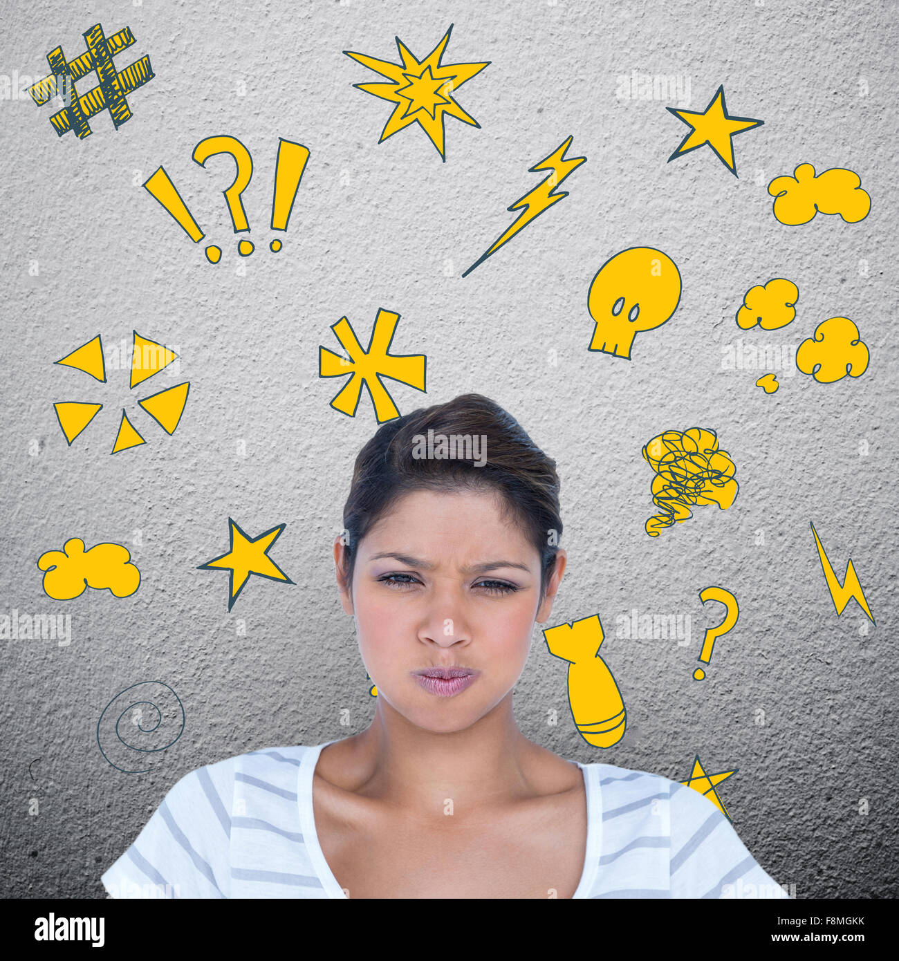 Angry woman face hi-res stock photography and images - Alamy