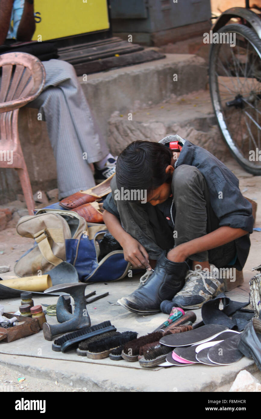 Indian street cleaner hi-res stock photography and images - Alamy