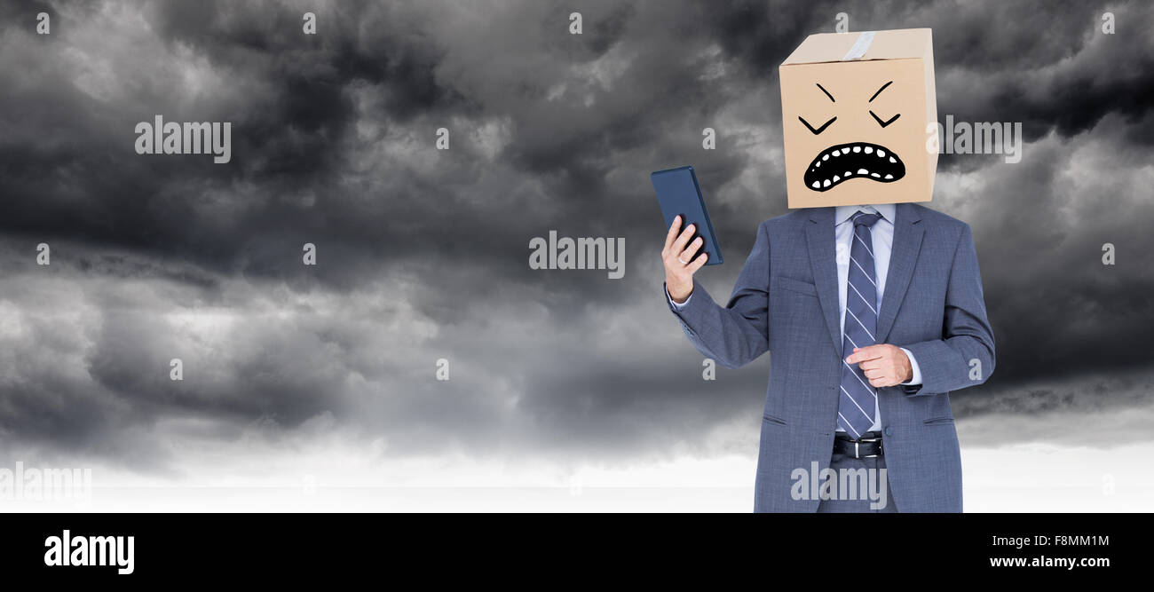 Composite image of anonymous businessman Stock Photo - Alamy