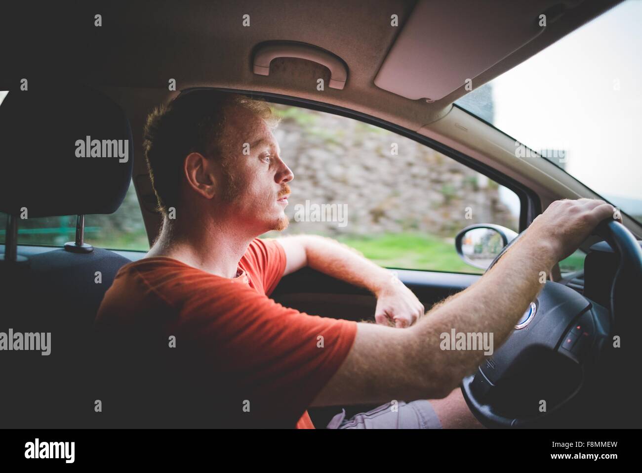 Italian man driving car hi-res stock photography and images - Alamy