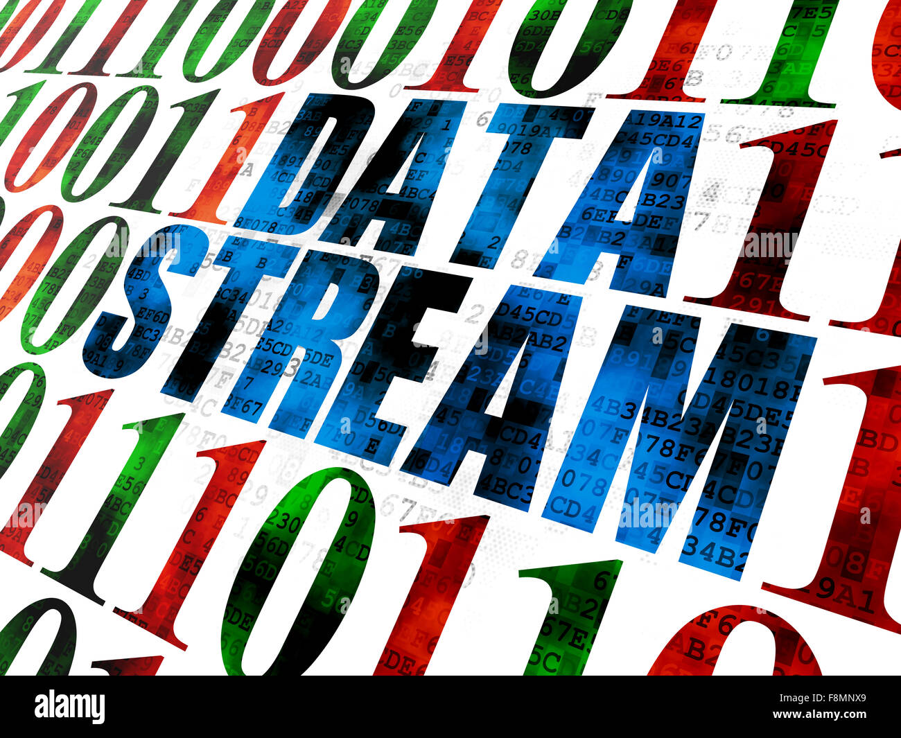 Data concept: Data Stream on Digital background Stock Photo - Alamy
