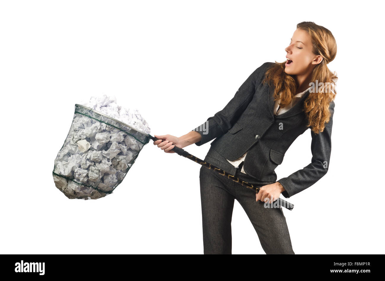 Net for butterflies on white Stock Photo - Alamy