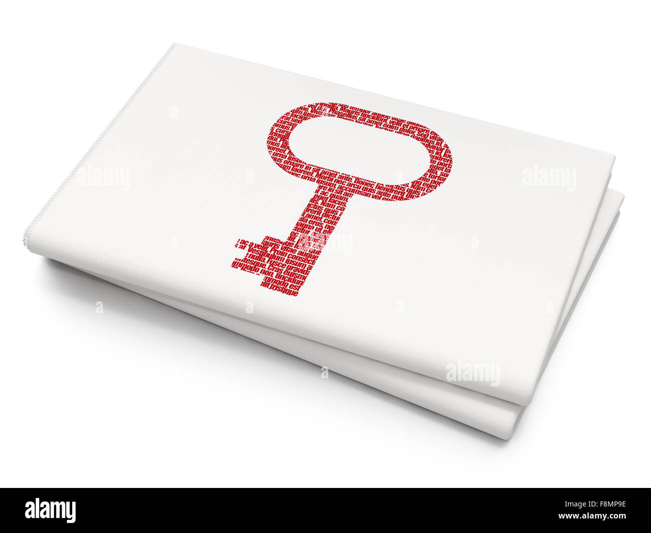 Security concept: Key on Blank Newspaper background Stock Photo - Alamy