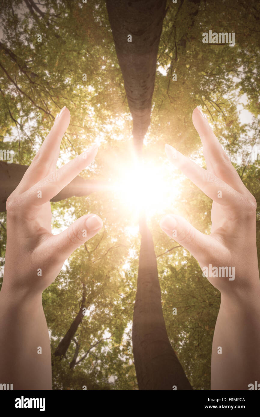 Composite image of hand showing Stock Photo - Alamy