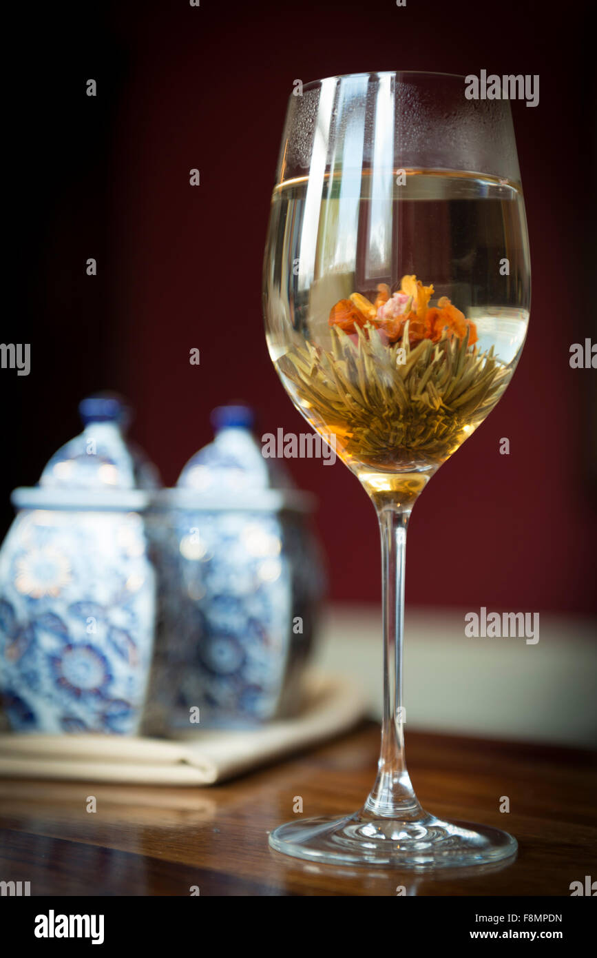 Flower tea drink Stock Photo - Alamy