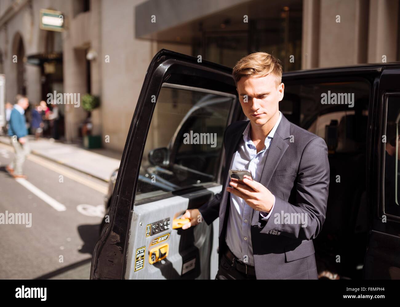 Exiting cab hi-res stock photography and images - Alamy