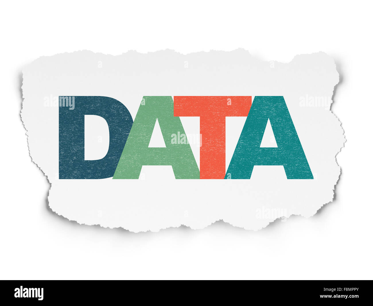 Information concept: Data on Torn Paper background Stock Photo - Alamy