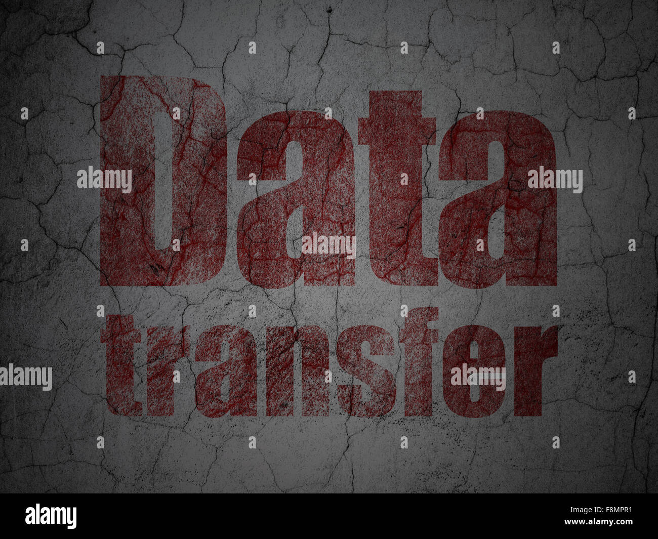 Information concept: Data Transfer on grunge wall background Stock ...