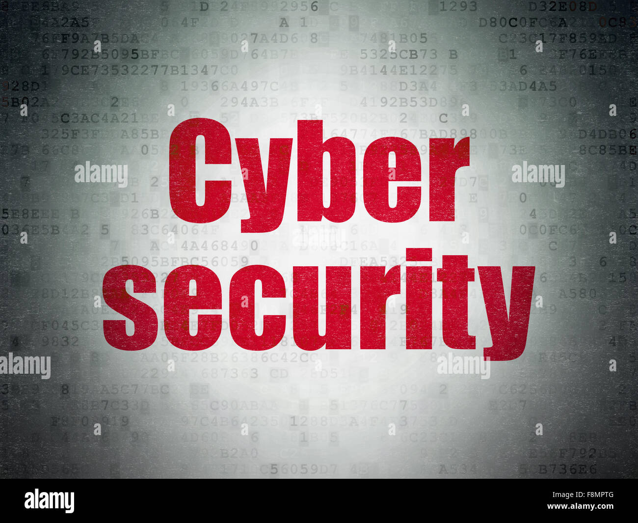 Safety concept: Cyber Security on Digital Paper background Stock Photo ...