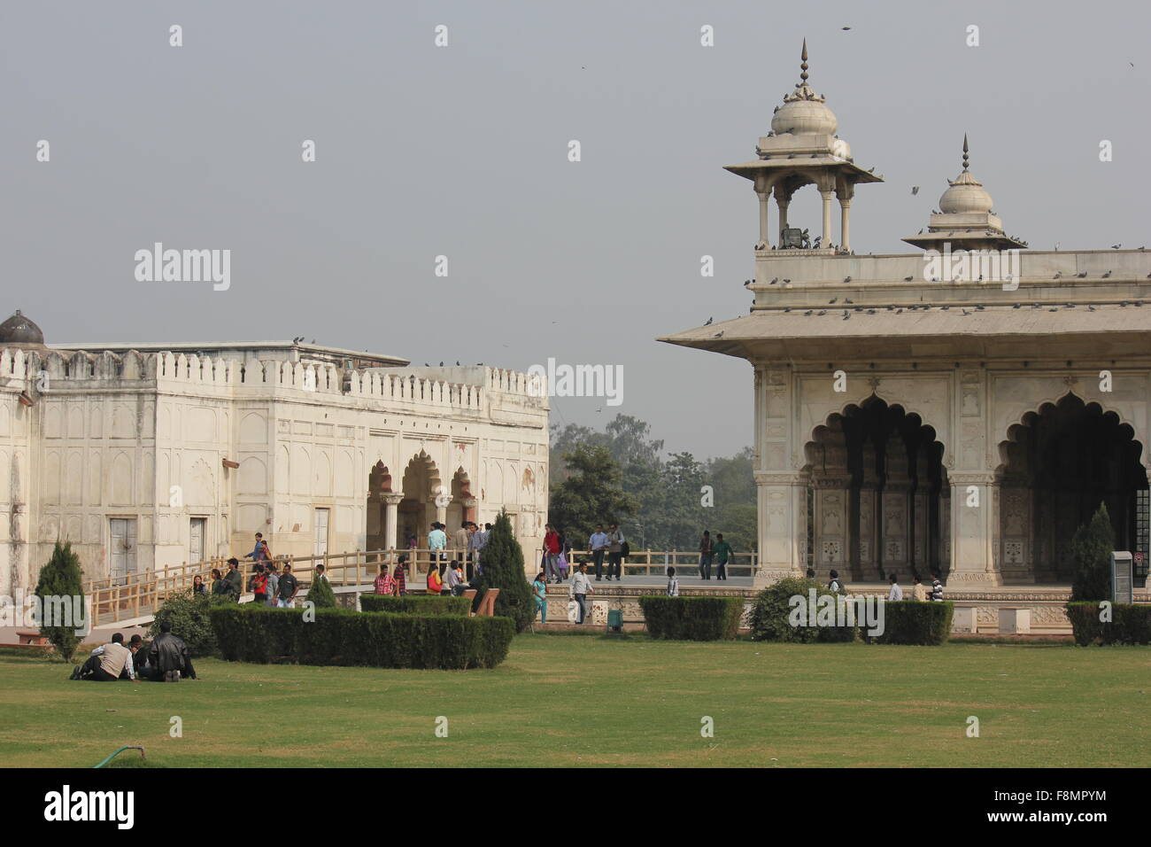 DELHI, INDIA - NOV 25: Inside the Red Fort complex in Delhi ...
