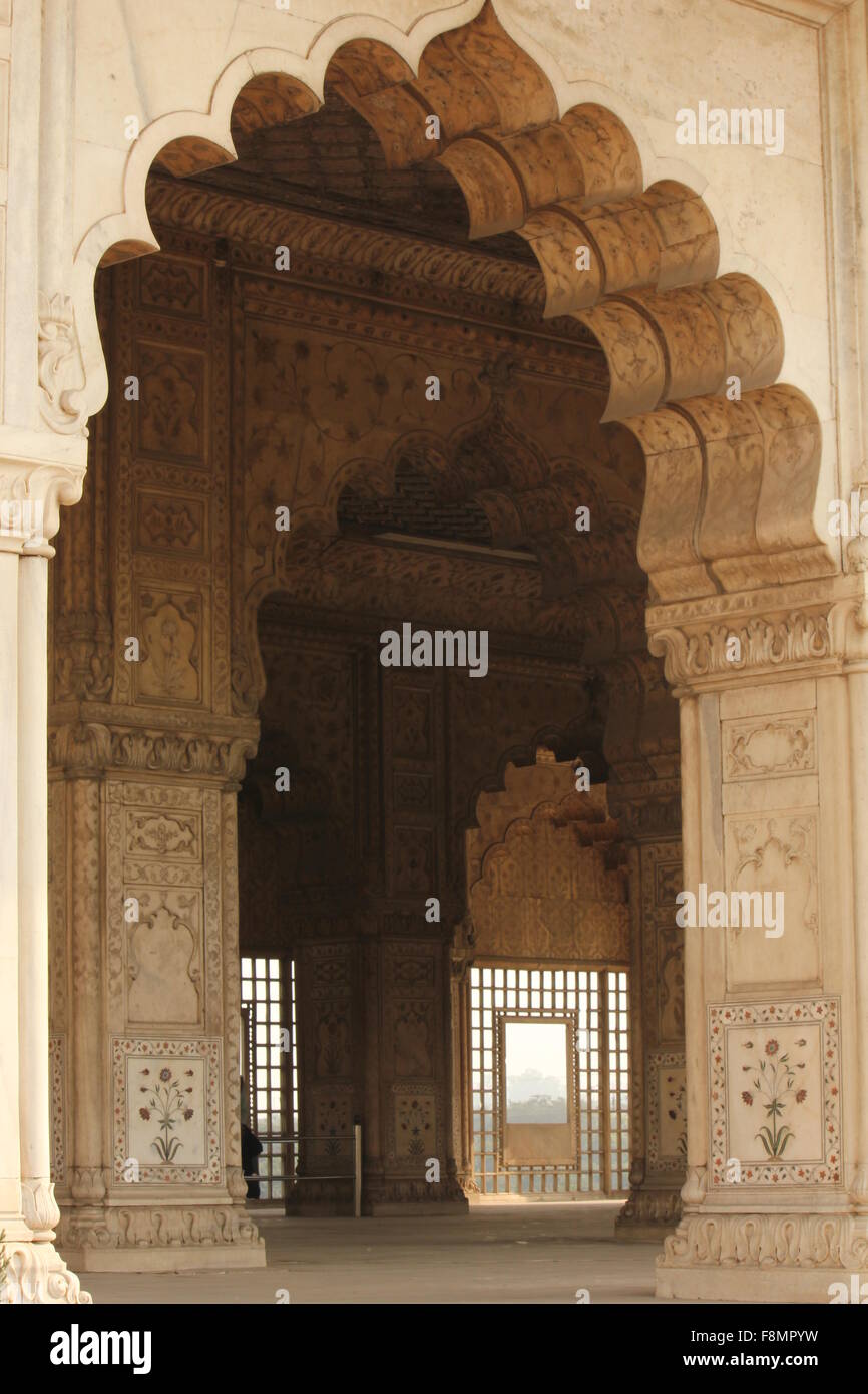 DELHI, INDIA - NOV 25: Inside the Red Fort complex in India ...