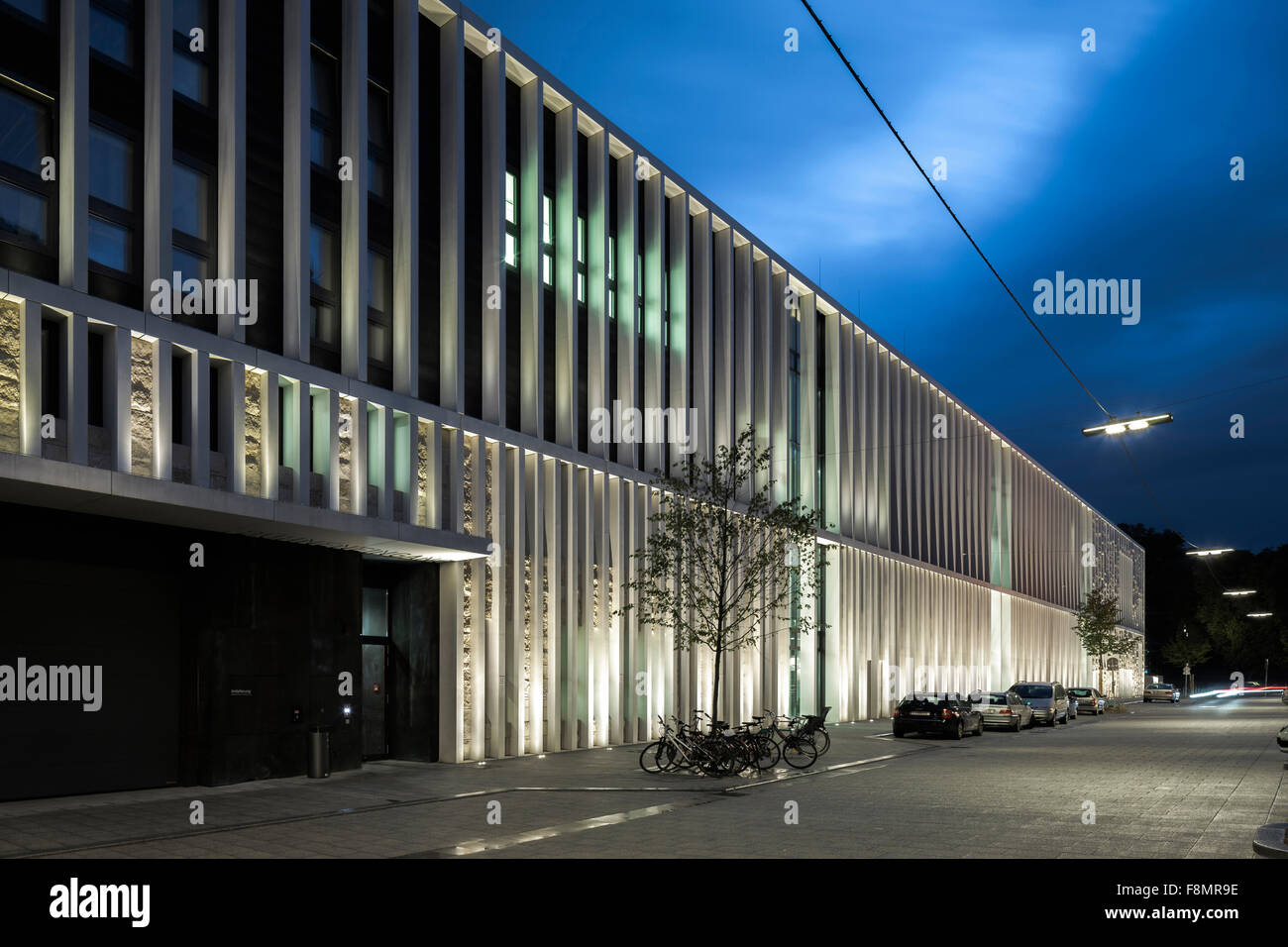 The Opera House in Linz, Austria. Exterior view of the Opera House at ...
