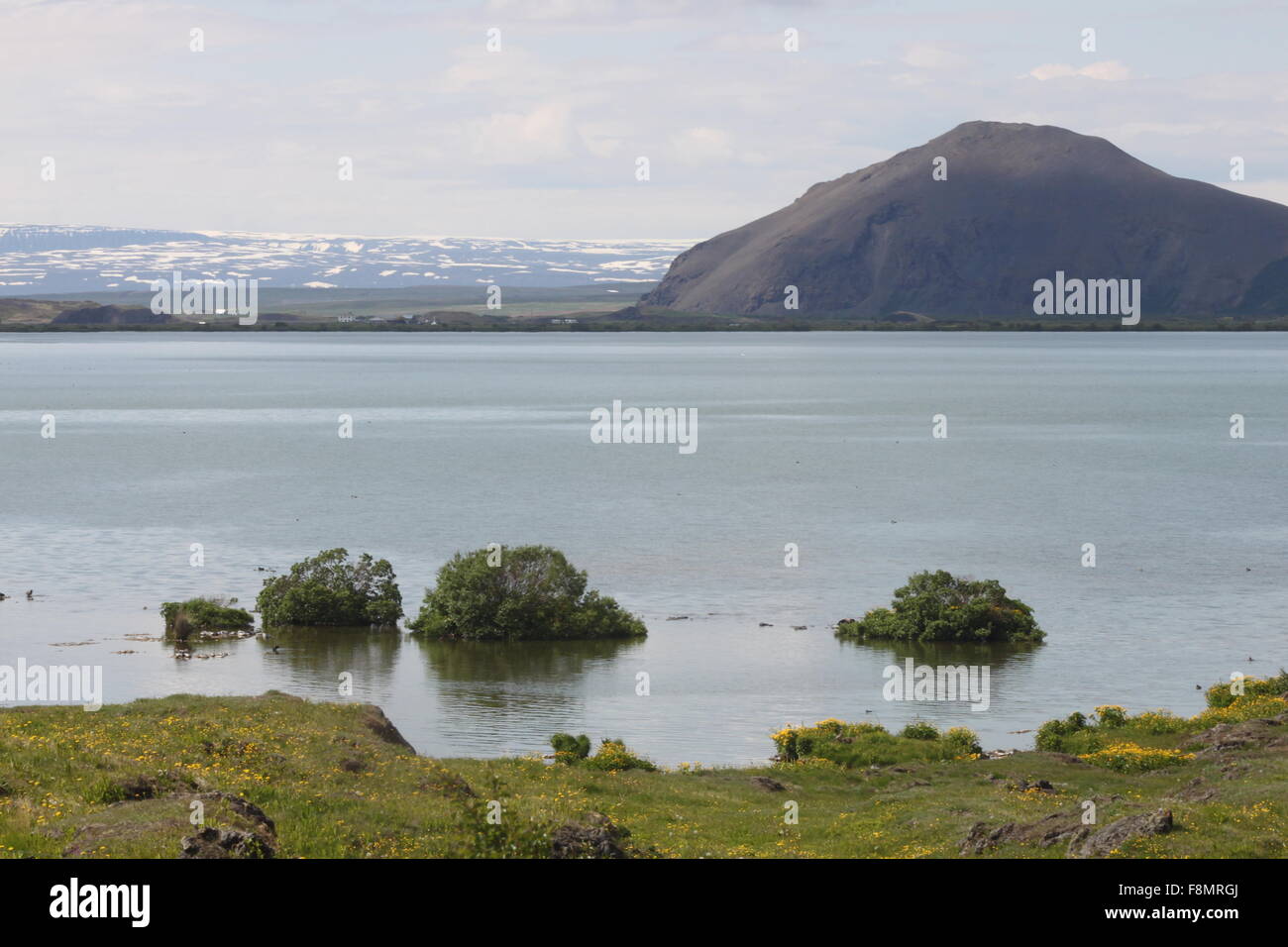 Lake Myvatn Northeast Iceland Stock Photo - Alamy
