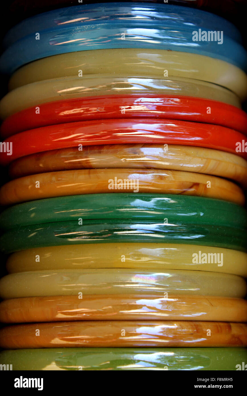 Indian colorful bracelets. Typical Indian handcrafted Bracelets for ...