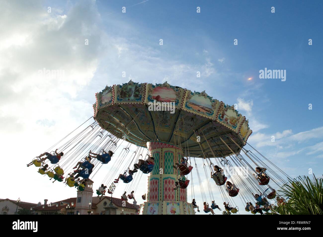 Giant wheel in a theme park Stock Photo - Alamy