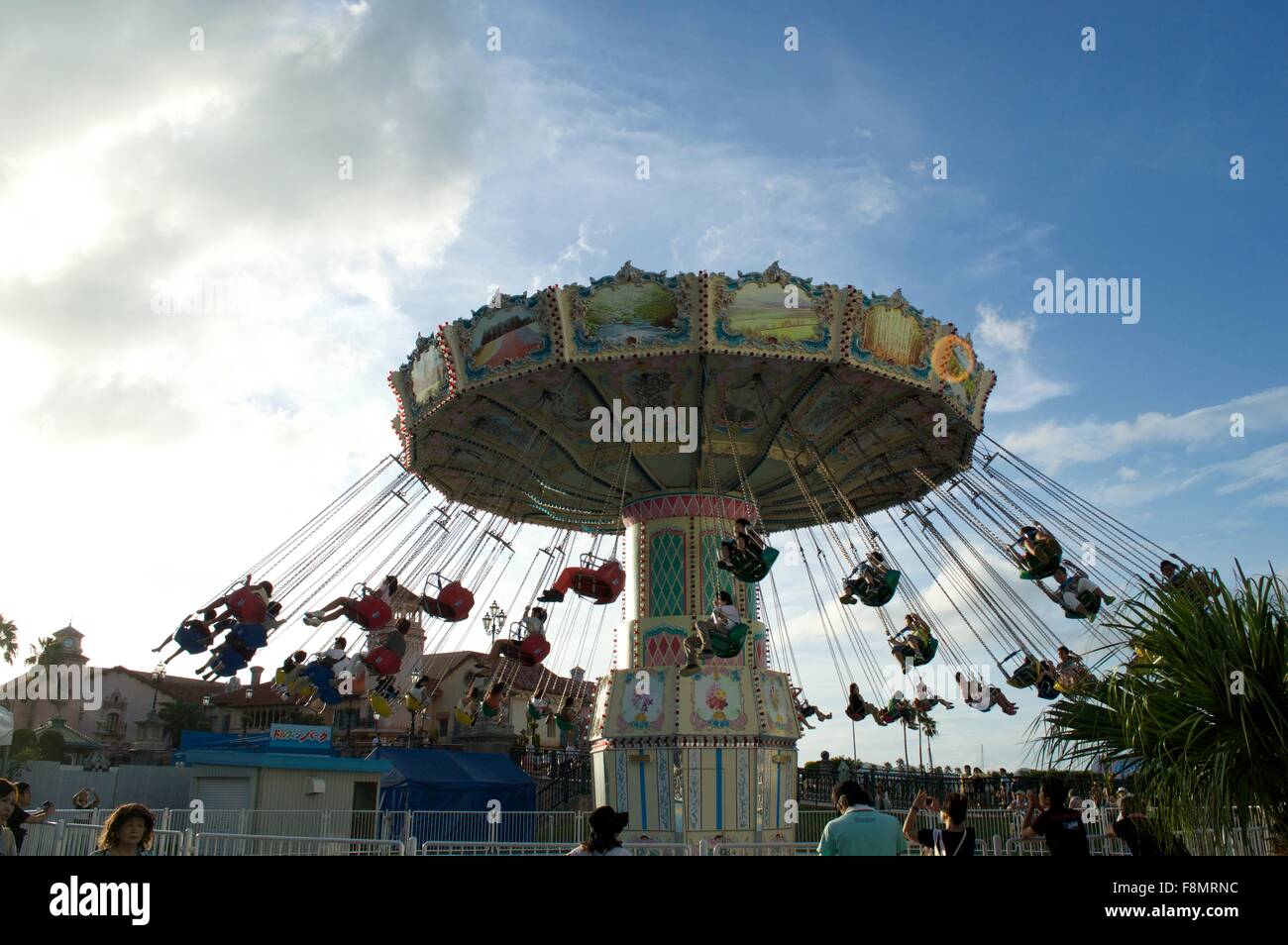 Giant wheel in a theme park Stock Photo - Alamy