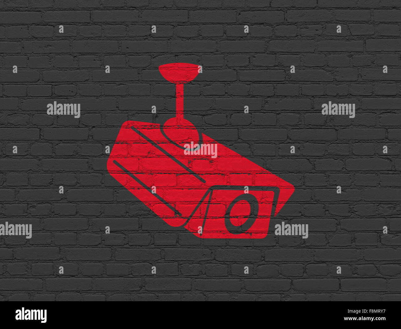 Safety concept: Cctv Camera on wall background Stock Photo - Alamy