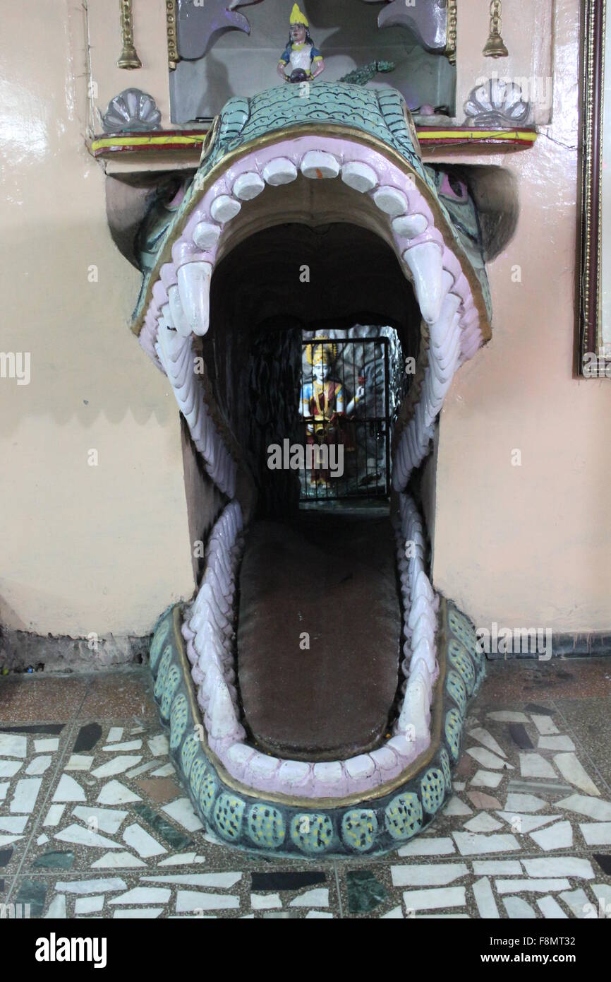 DELHI, INDIA - DEC 1: Inside the Hanuman Temple, monkey-man god of the ...