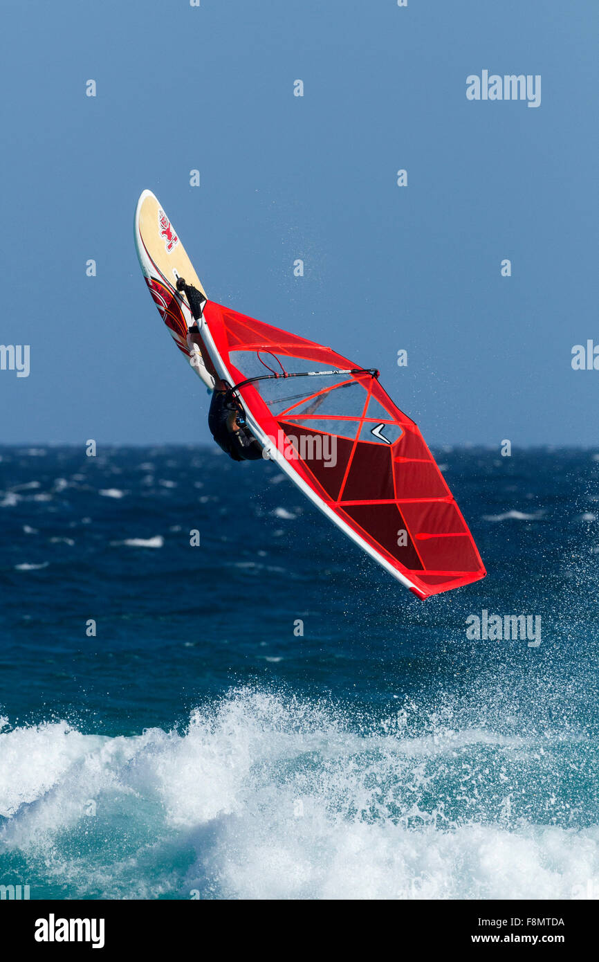 Wind Surfer wave jumping, Esperance, Western Australia Stock Photo - Alamy