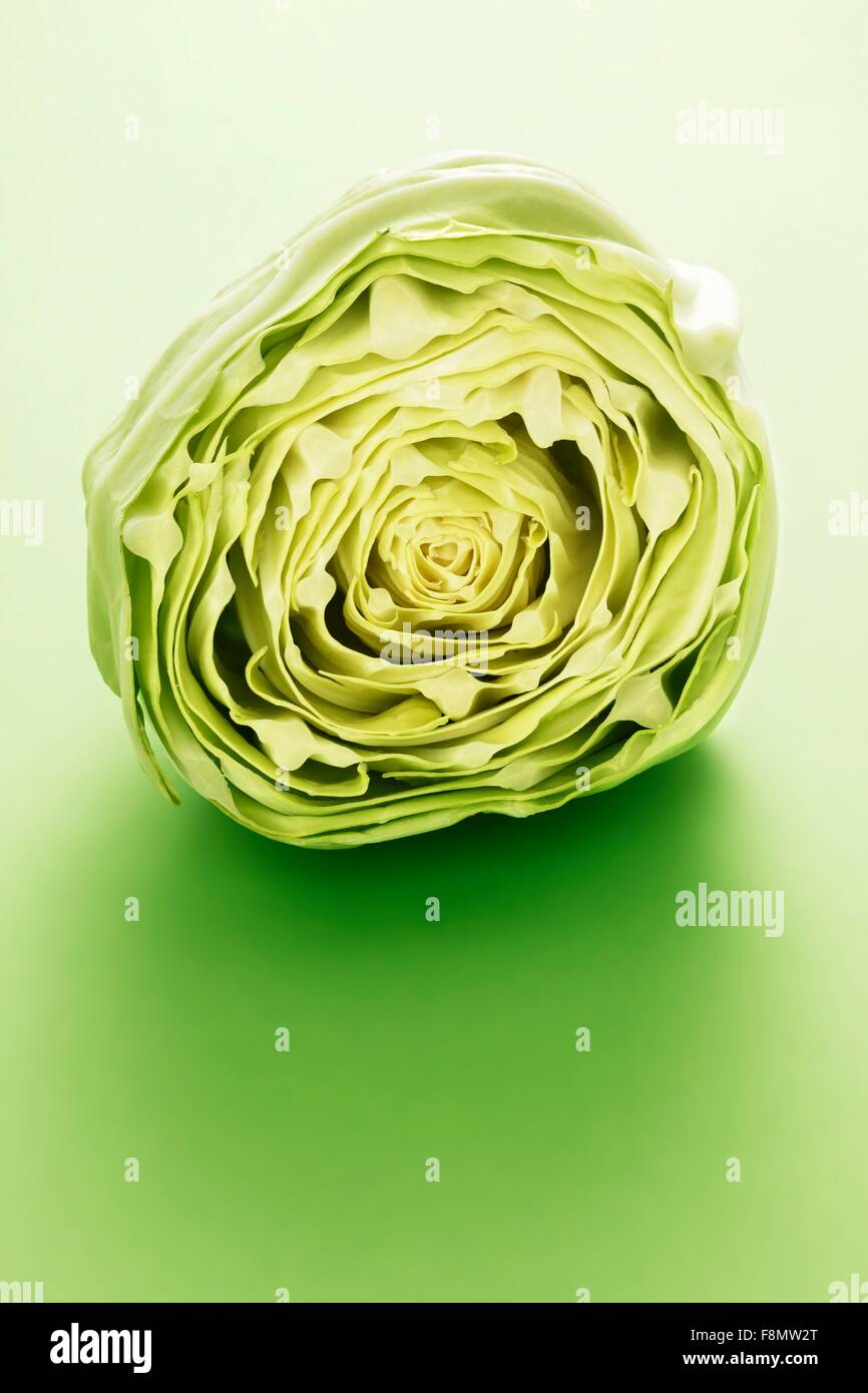 Half a white cabbage Stock Photo - Alamy