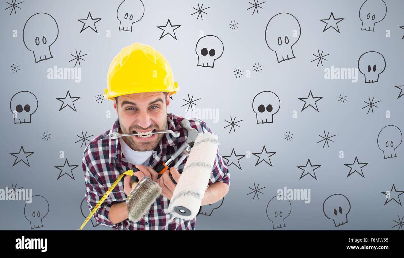 Computer man frustrated repair hi-res stock photography and images - Alamy