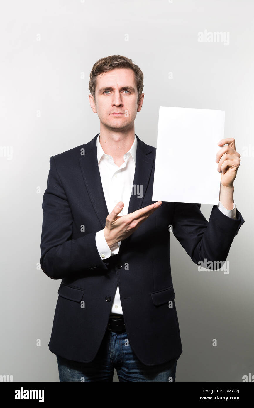 Stern man face hi-res stock photography and images - Alamy