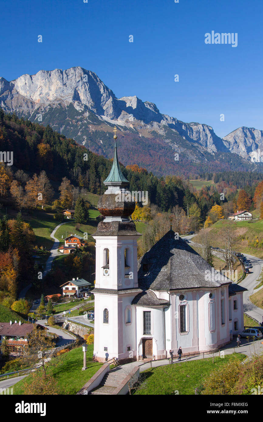 Wallfahrtskirche / pilgrimage church Maria Gern in autumn at ...