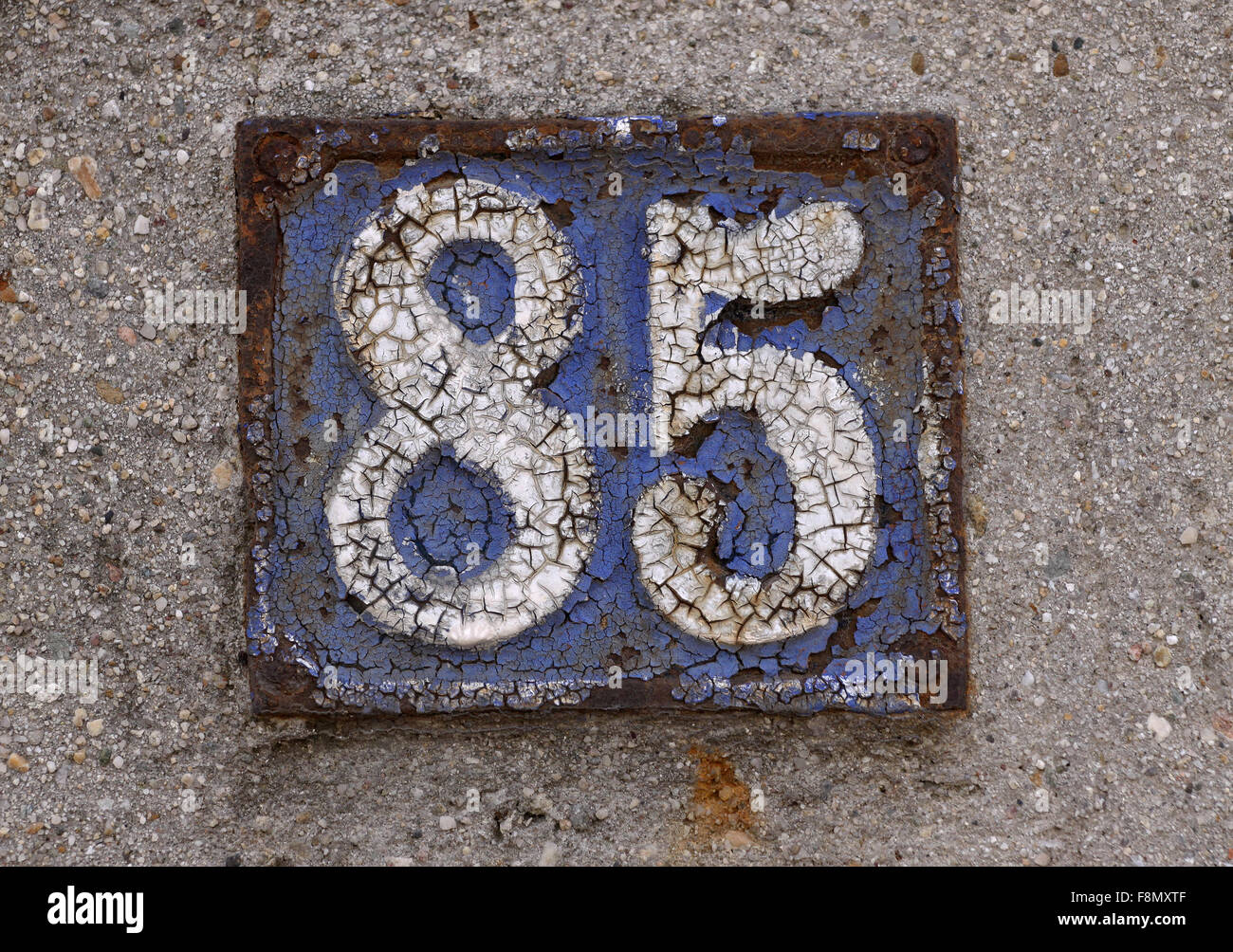 House numbers in different styles and colors (concept for real estate ...