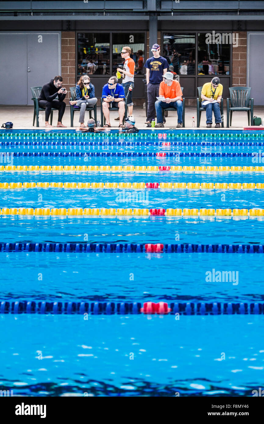 Swimming competition judges hi-res stock photography and images - Alamy