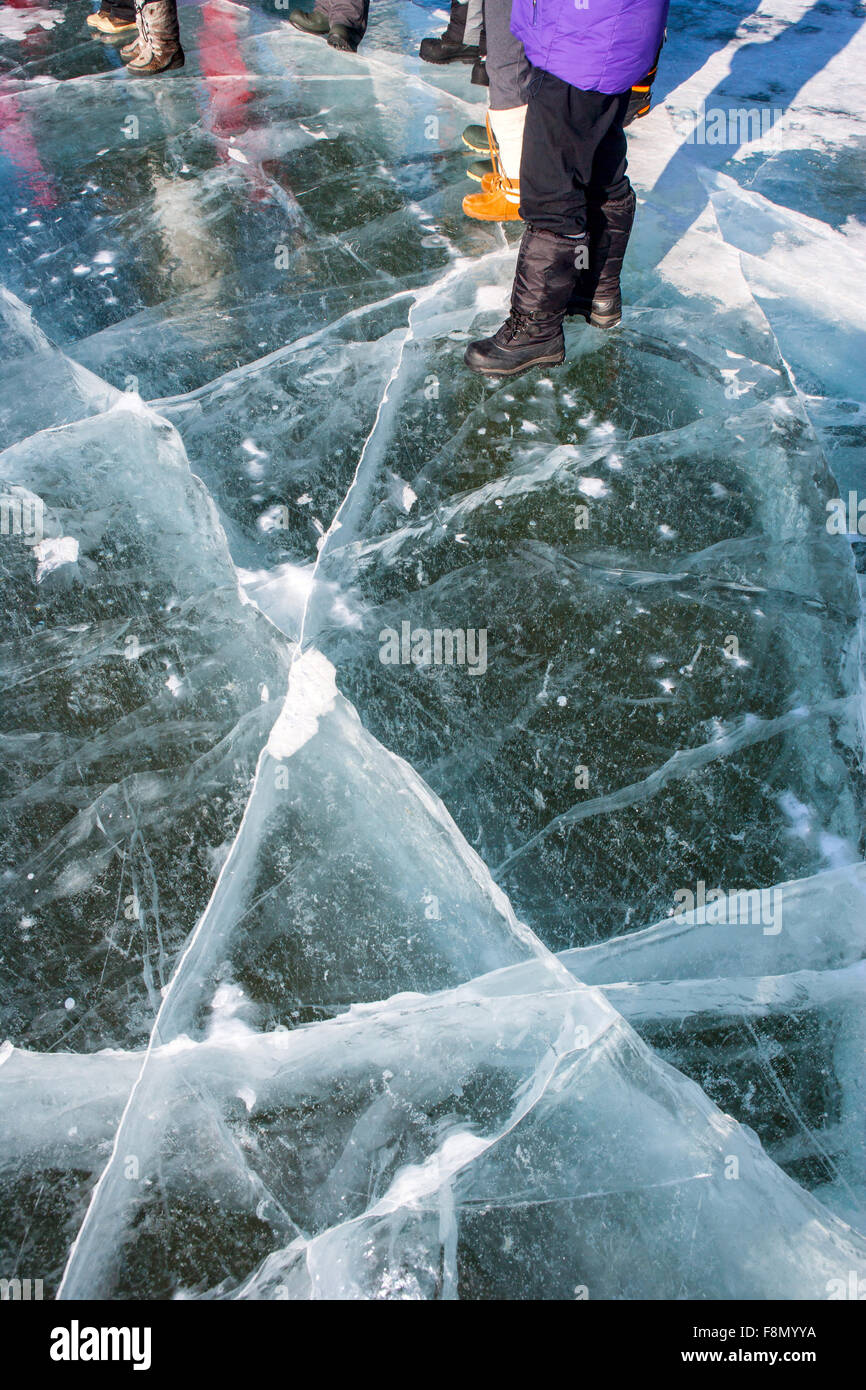 People Frozen In Ice