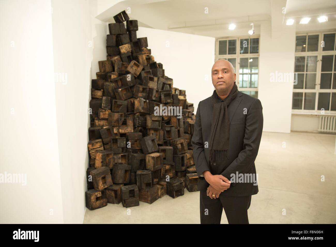 Berlin, Germany. 10th Dec, 2015. Cuban artist Roberto Diago standing in ...
